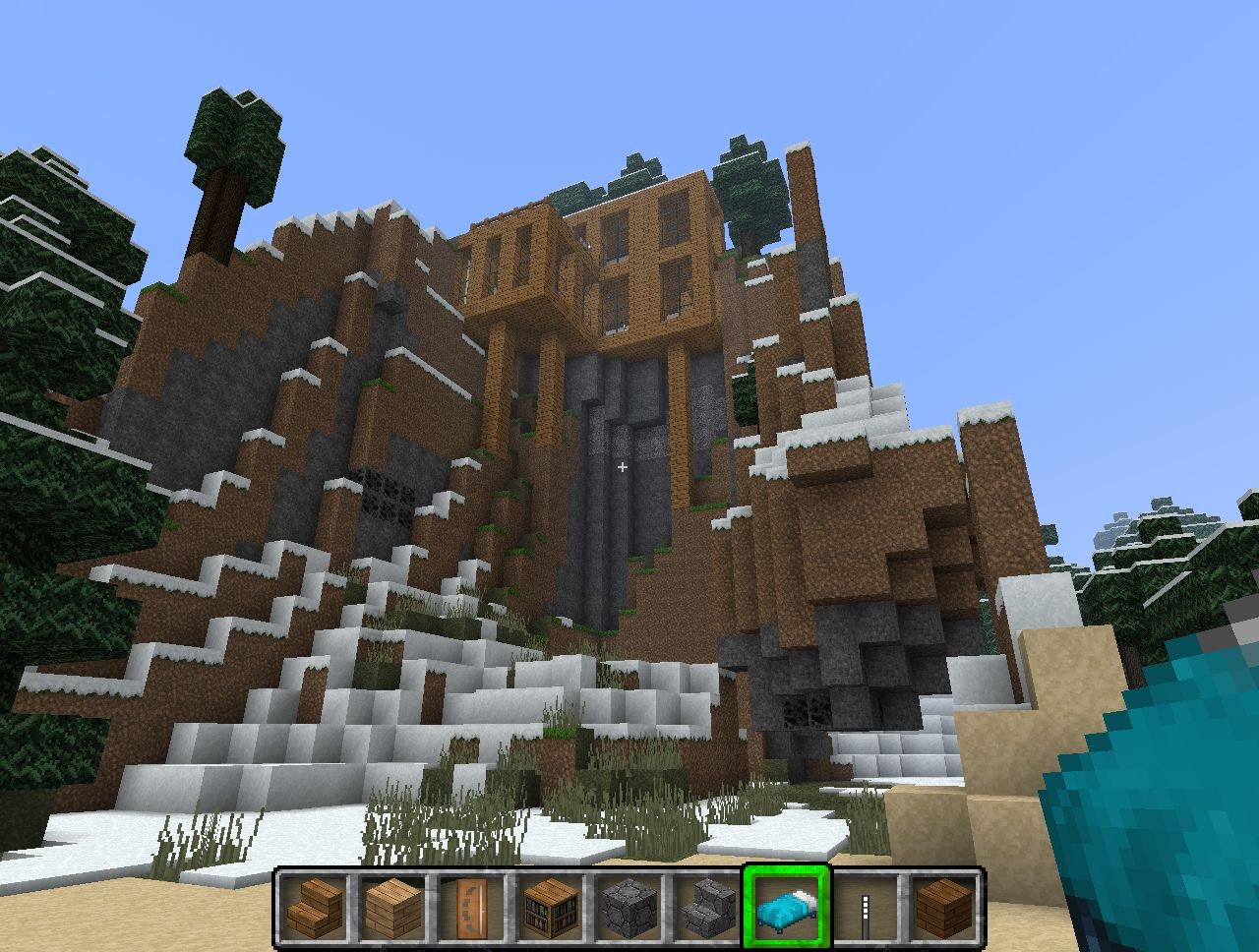Massive Mountainside House Minecraft Map