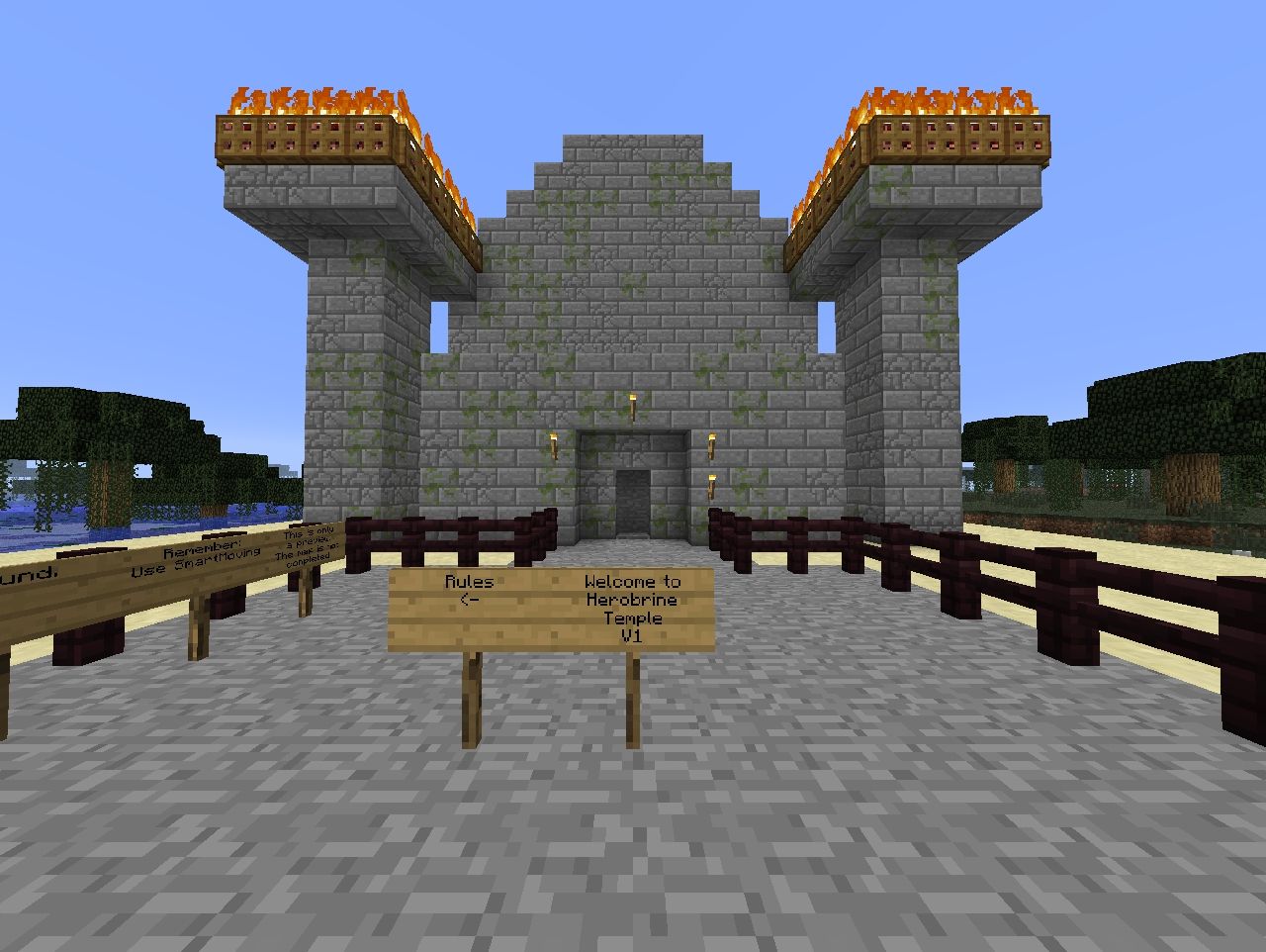 The Herobrine Temple V1 Minecraft Map