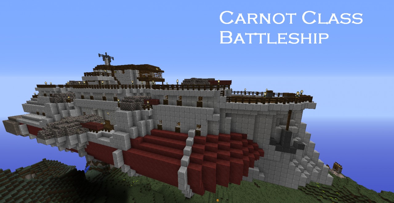 Steam Punk(ish) Carnot Class Batleship Minecraft Map