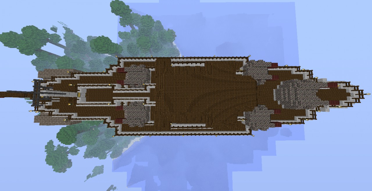 Steam Punk(ish) Airship Borodino Class Battleship Minecraft Map