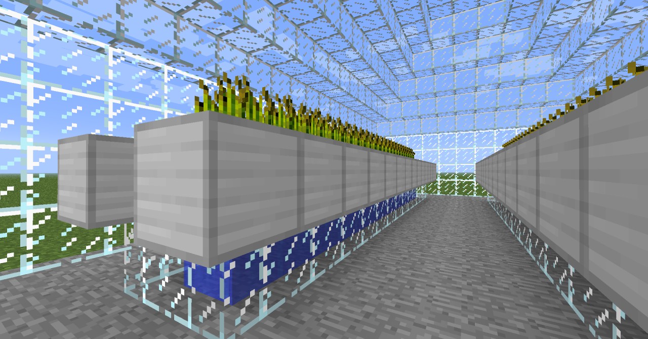 Hydroponics Farm Design 2.0 (Need Comments!) Minecraft Map
