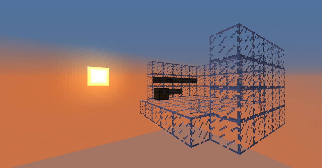 challenge room 1: Glass prison Minecraft Map