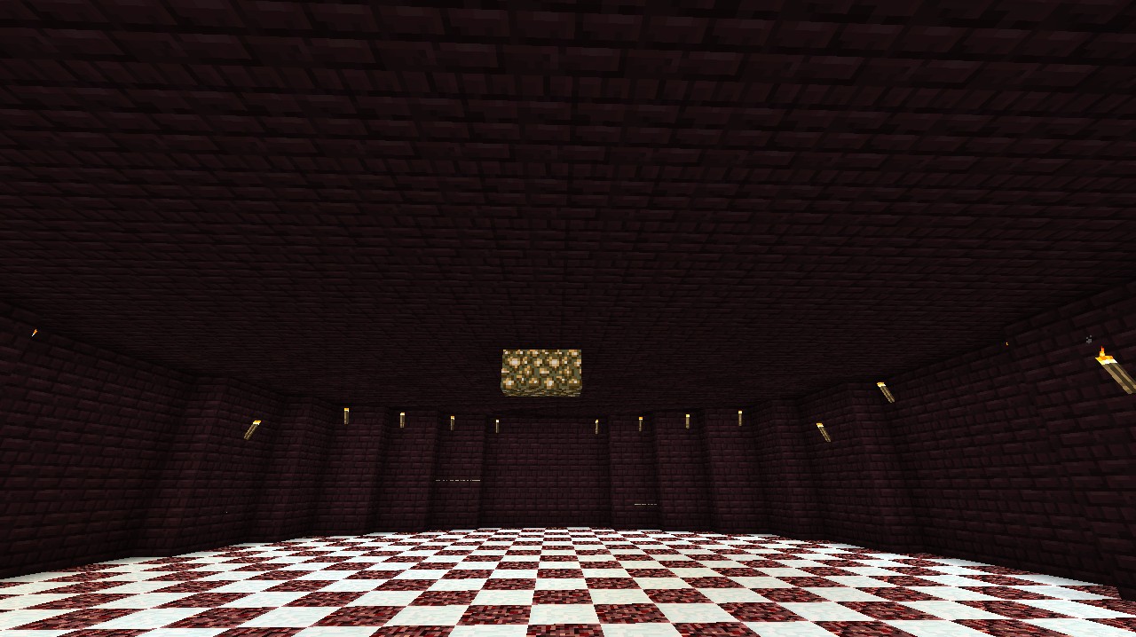 Nether and Aether Spleef Arena Minecraft Map