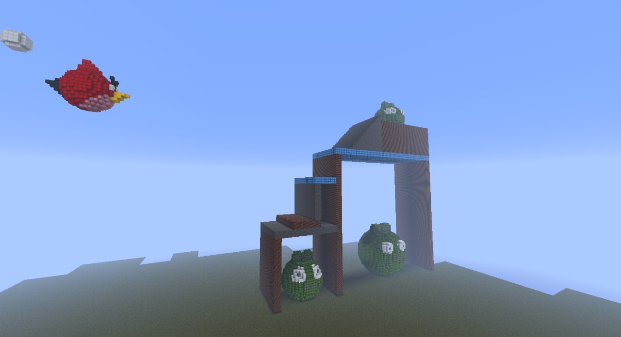 Angry Birds with Dave Strider and Jack Skellington Minecraft Map