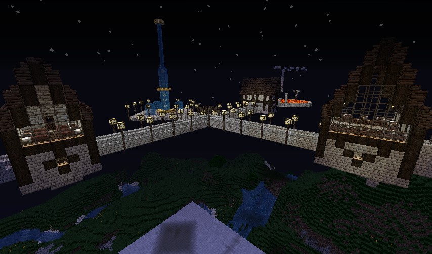 the flying city Minecraft Map