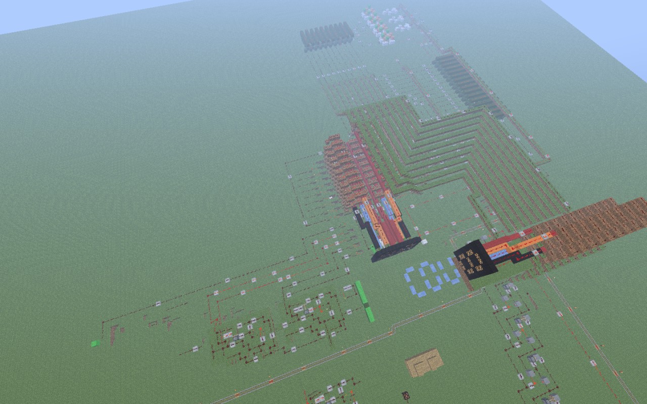 Redstone counter with display and adder Minecraft Map