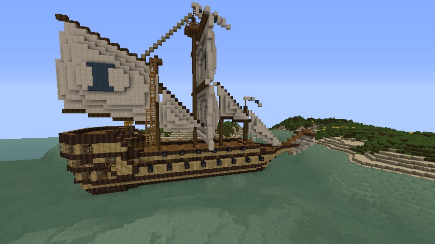 18th/ 19th Century-like Ship HMS Fortitude Minecraft Map