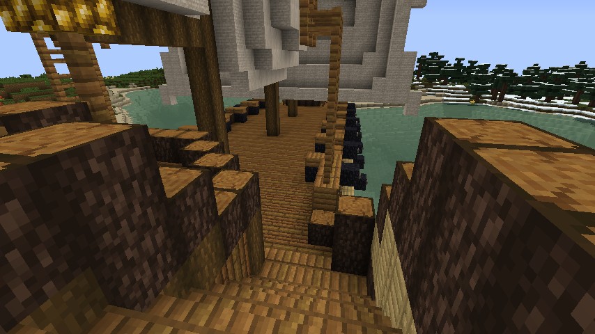 18th/ 19th Century-like Ship HMS Fortitude Minecraft Map