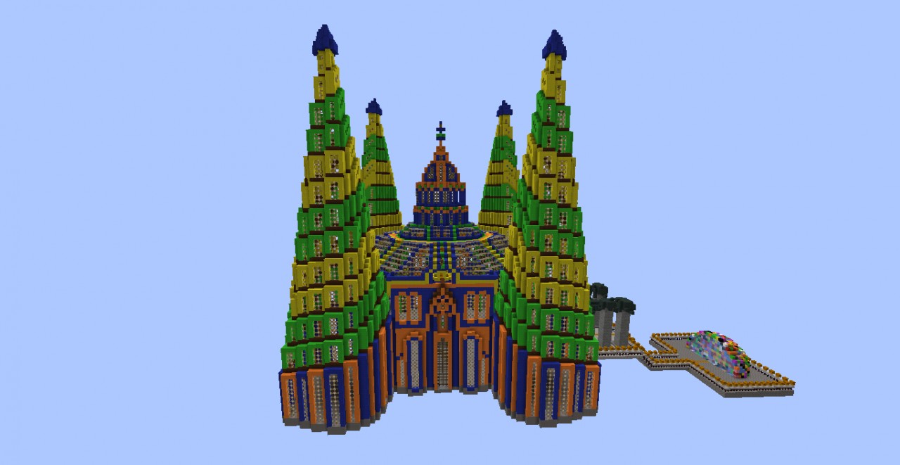 Epic Rainbow Castle Minecraft Map