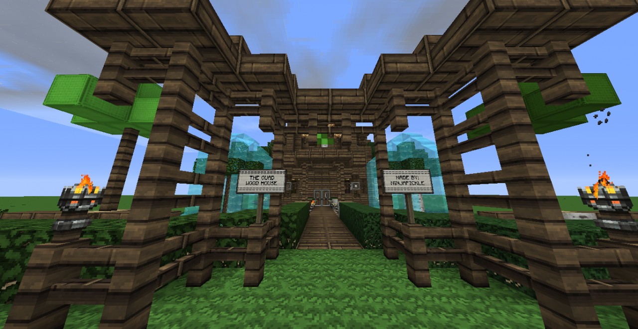 Quad Wood House Minecraft Map