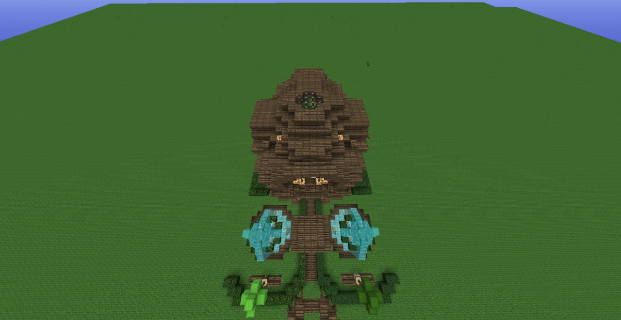 Quad Wood House Minecraft Map