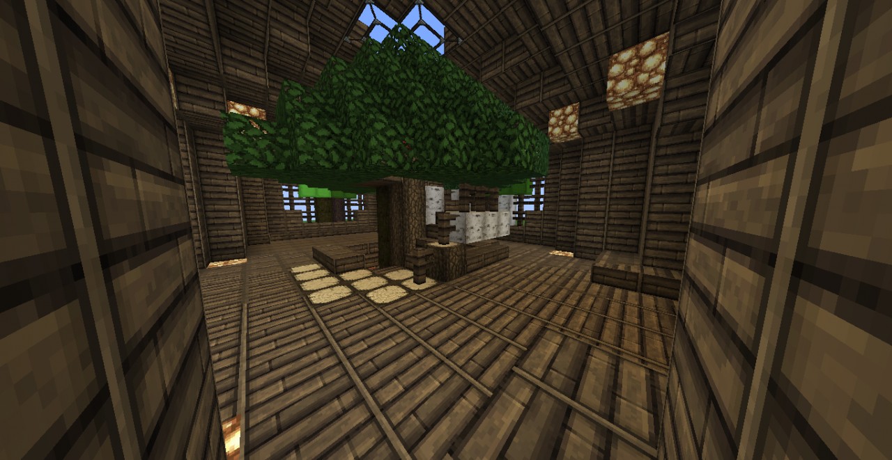 Quad Wood House Minecraft Map