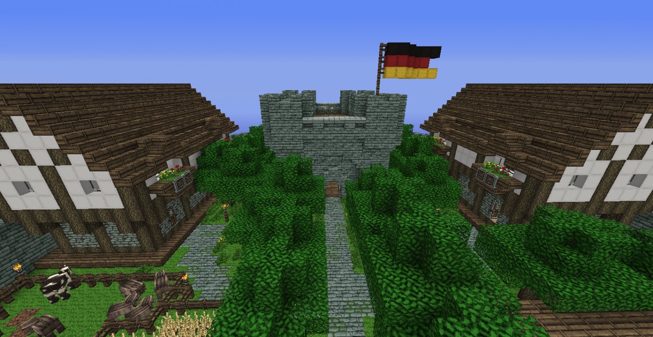 Medieval Castle + City Minecraft Map