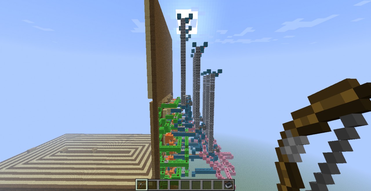 Fully automatic 9 target practice range Minecraft Map