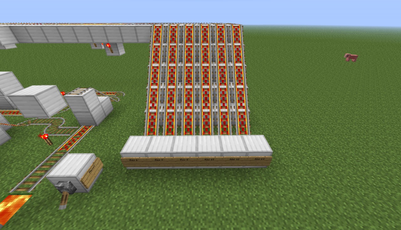 Binary Calculator v2 Minecraft Map