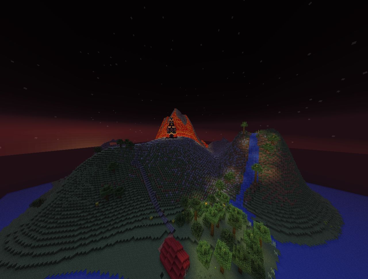 Volcano island of khozray V.1 [Downlad] Minecraft Map