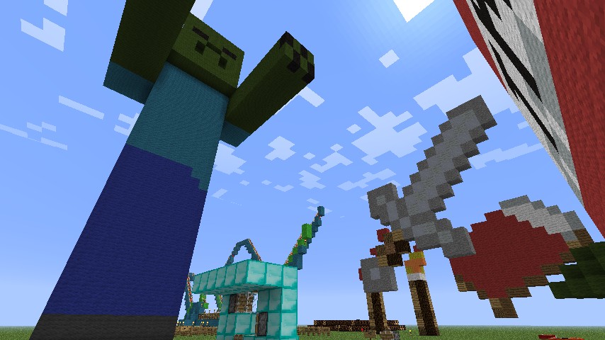 art! pixel and 3D! Minecraft Map