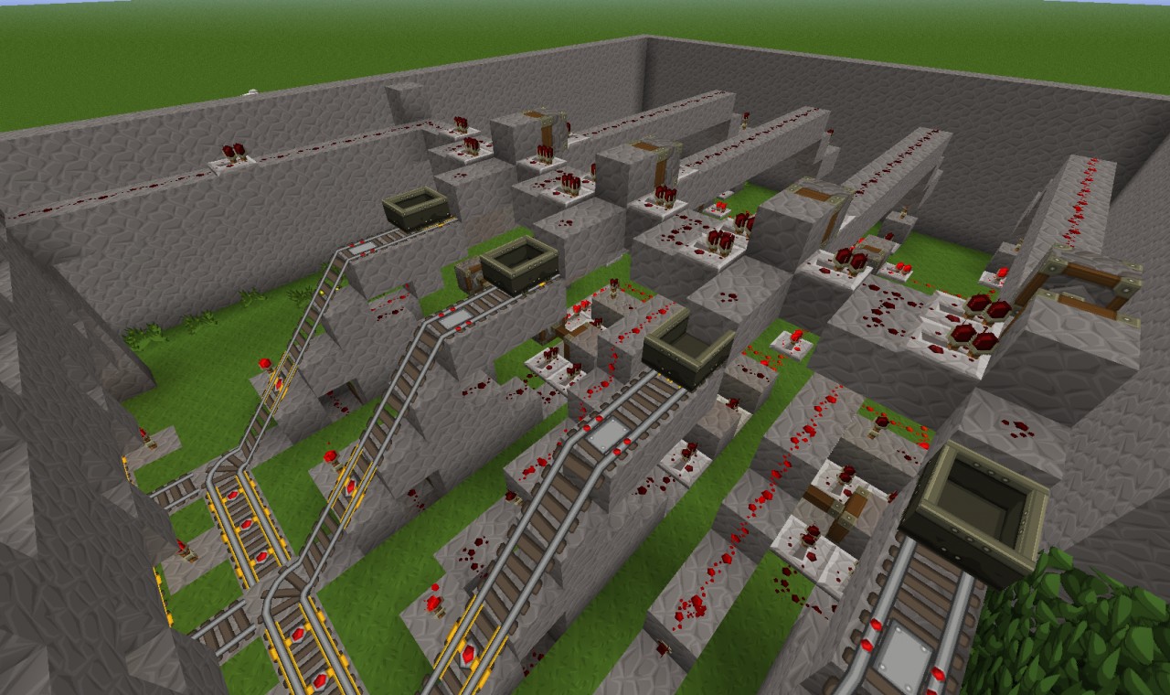 Modern Trainstation / Moderner Bahnhof Minecraft Map