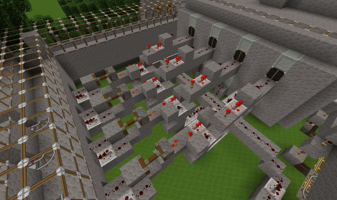 Modern Trainstation / Moderner Bahnhof Minecraft Map