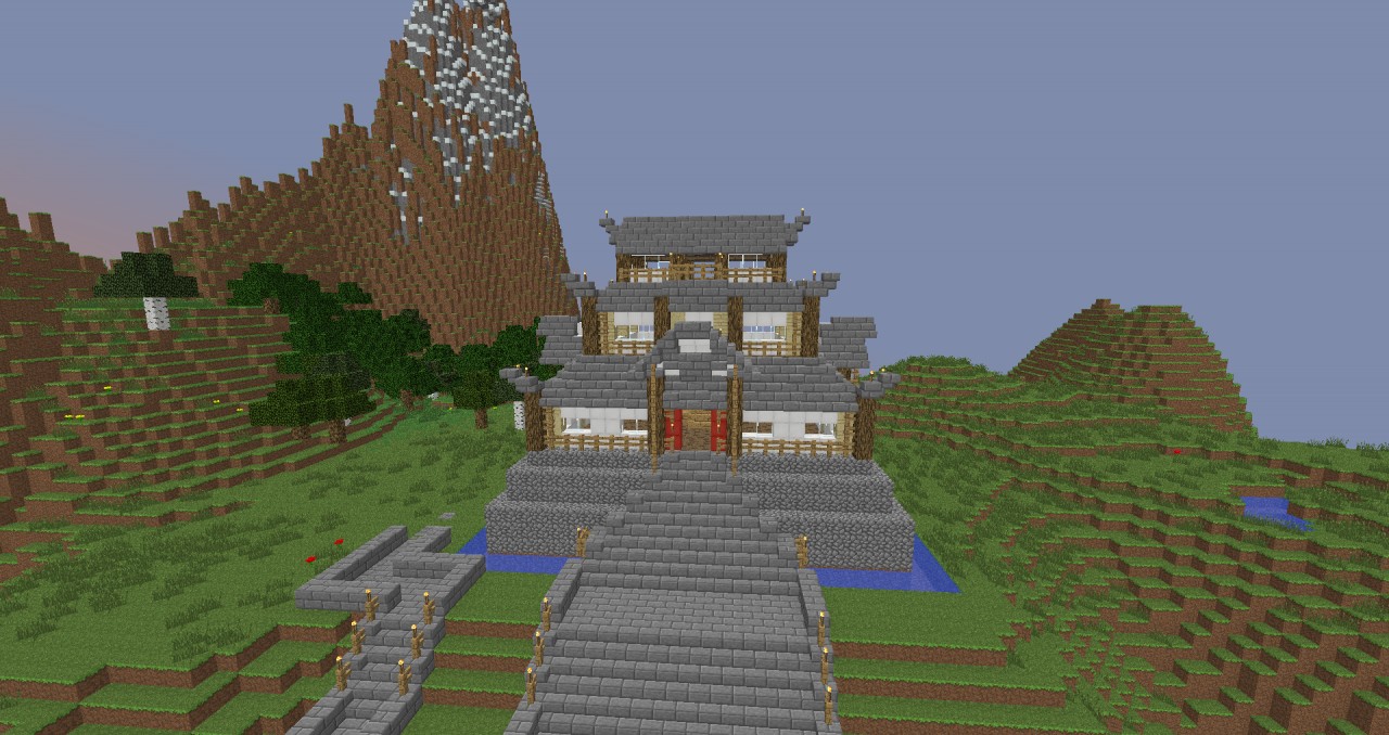 Survival Paradise (CUSTOM TERRAIN+BUILD) Minecraft Map