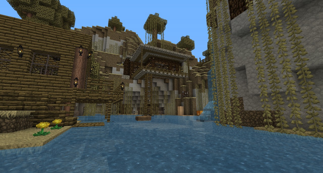 Archespore River Town Minecraft Map