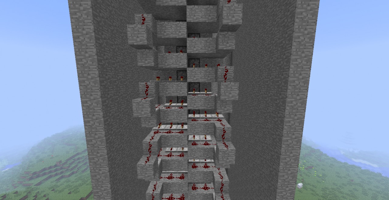 Elevator 50+ Blocks high Minecraft Map