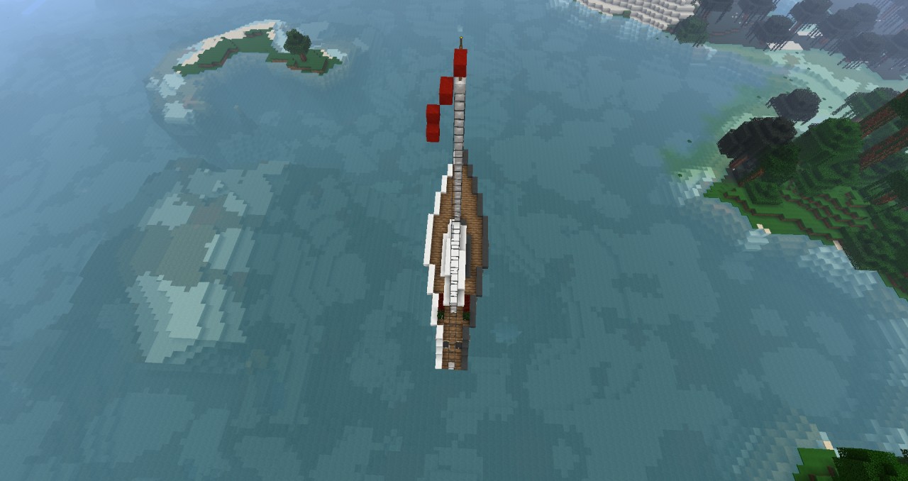 Modern Sail Boat [Furnished] Minecraft Map