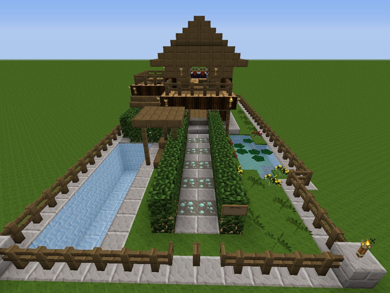 Pool Mansion Minecraft Map