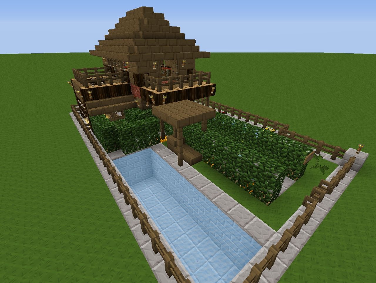 Pool Mansion Minecraft Map