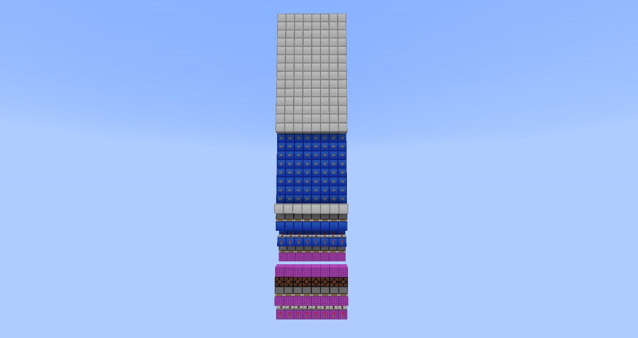 8 x8 Button Panel Minecraft Map