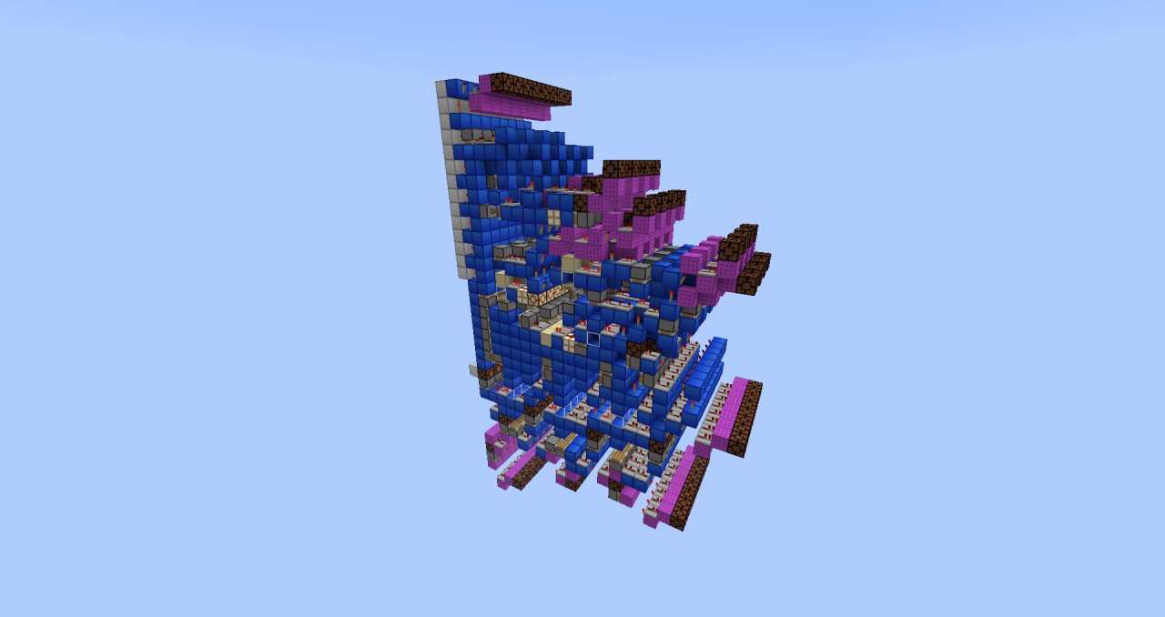 8 x8 Button Panel Minecraft Map