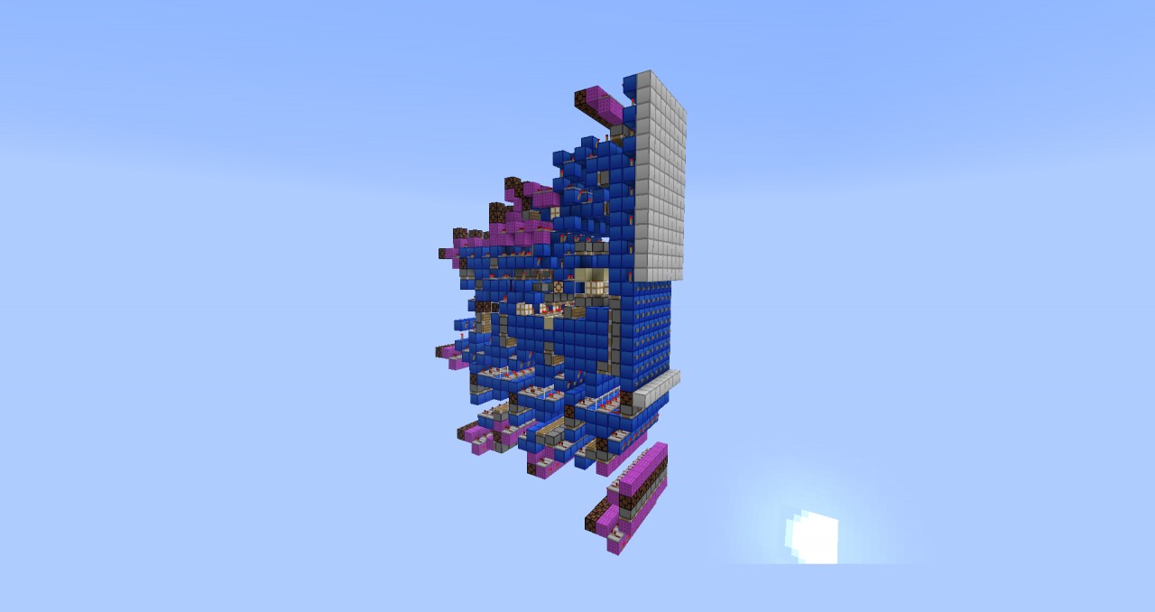 8 x8 Button Panel Minecraft Map