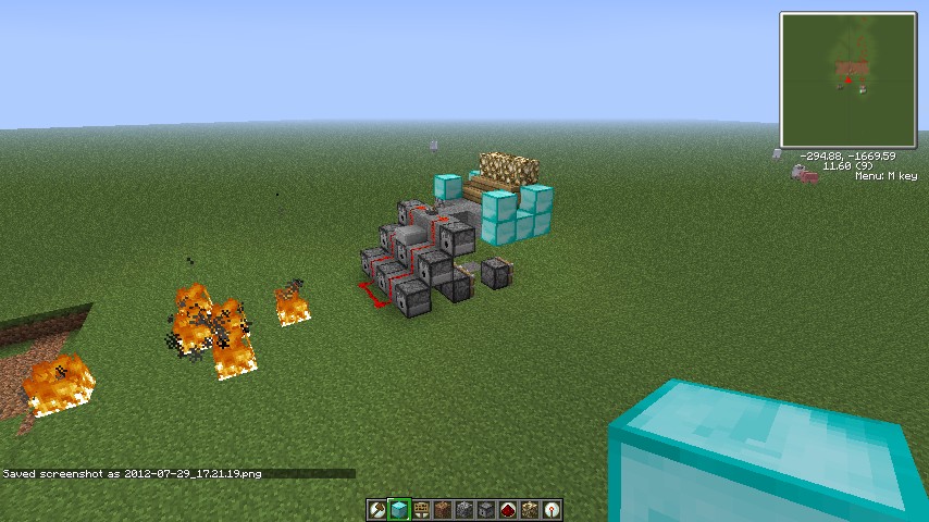 [Tutorial With Video] How to build a GatlingGun in Minecraft