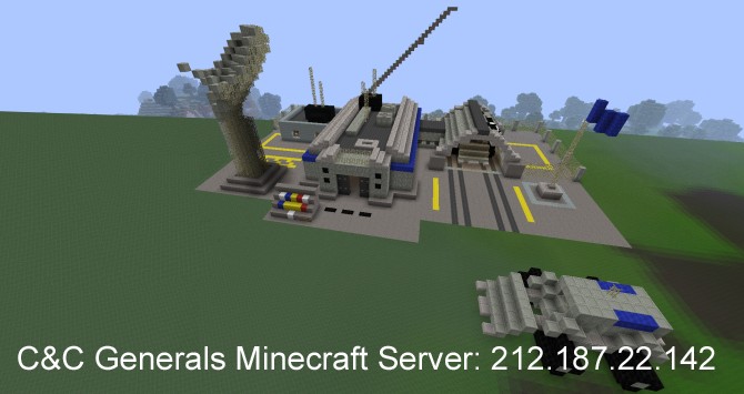 USA Command Center (C&C Generals) Minecraft Map