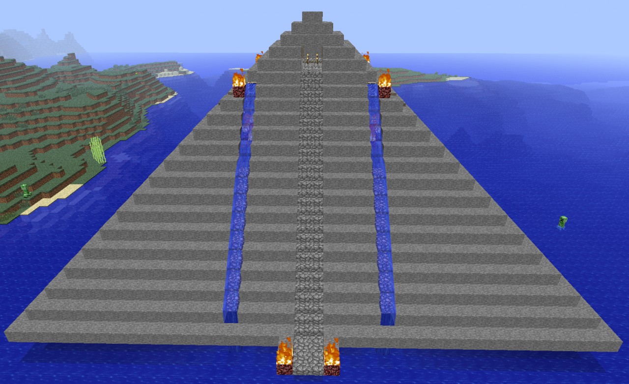 Double pyramid Minecraft Map