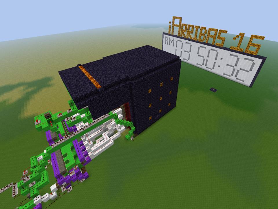 Reloj digital redstone - iArribas16 Minecraft Map