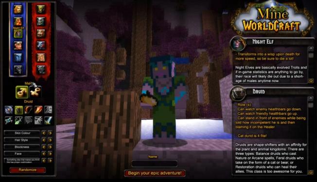 World of Minecraft Minecraft Map