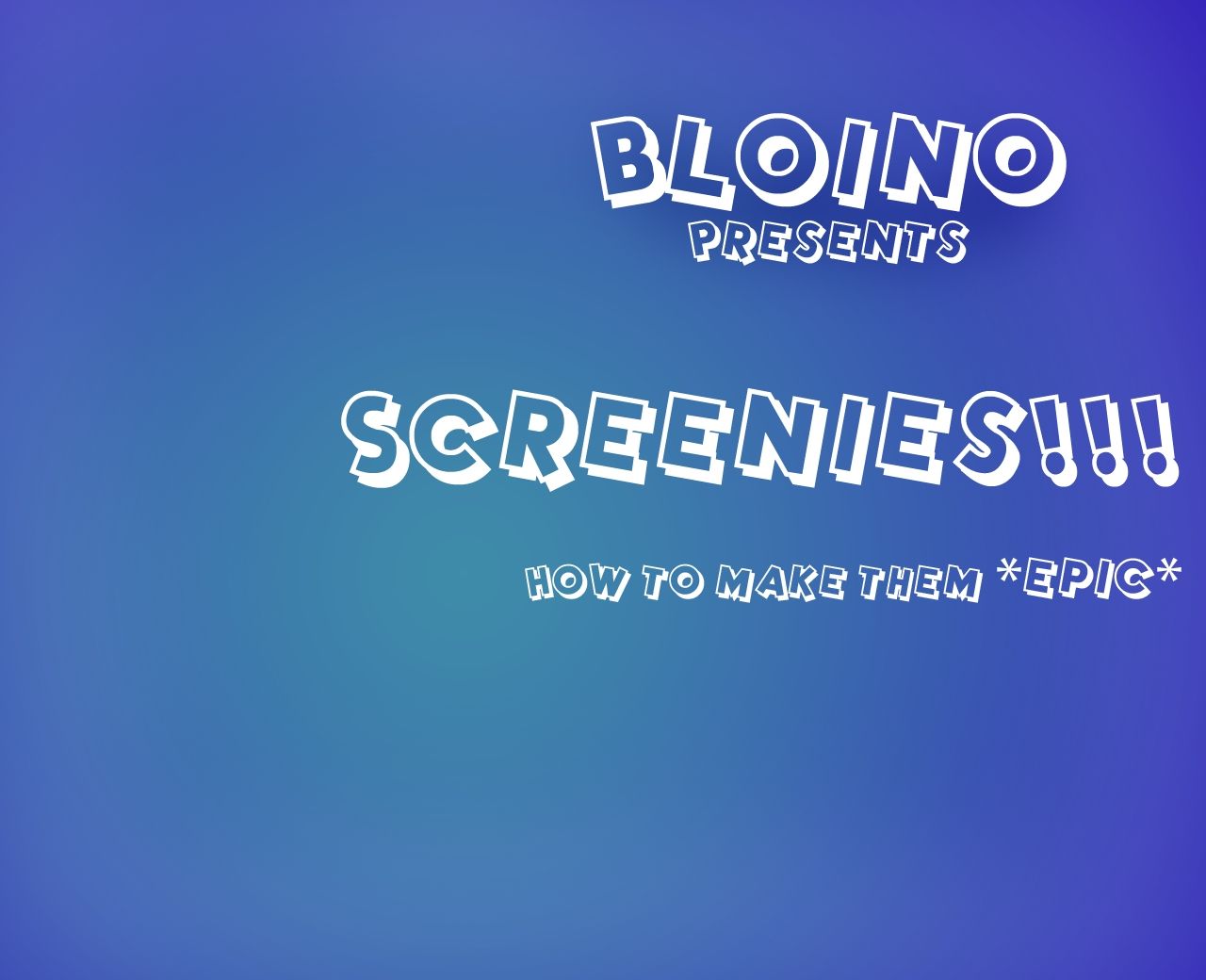 Tutorial: Epic screenies with Blender and Gimp |FREE|