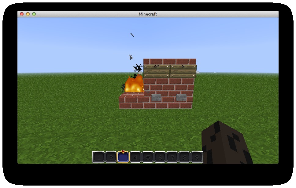On/Off Fireplace v3 Minecraft Map
