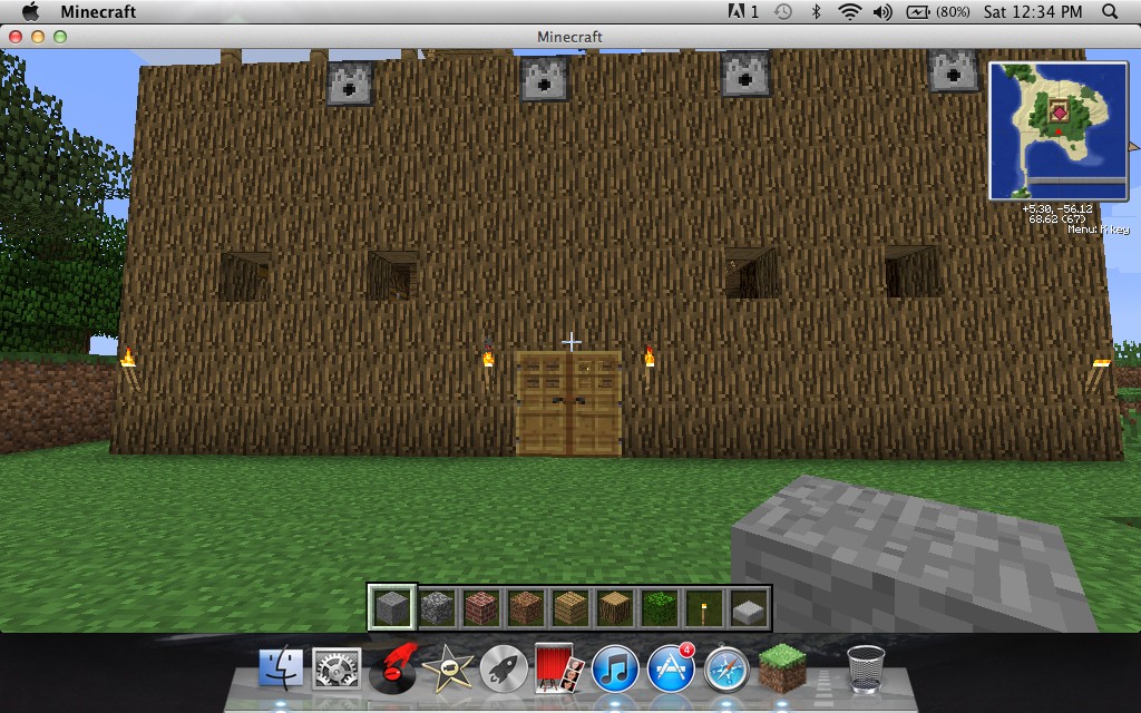 City with cliff side castle Minecraft Map