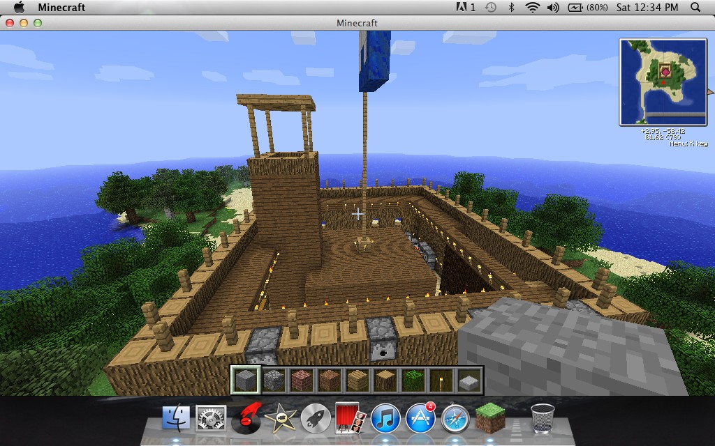 City with cliff side castle Minecraft Map