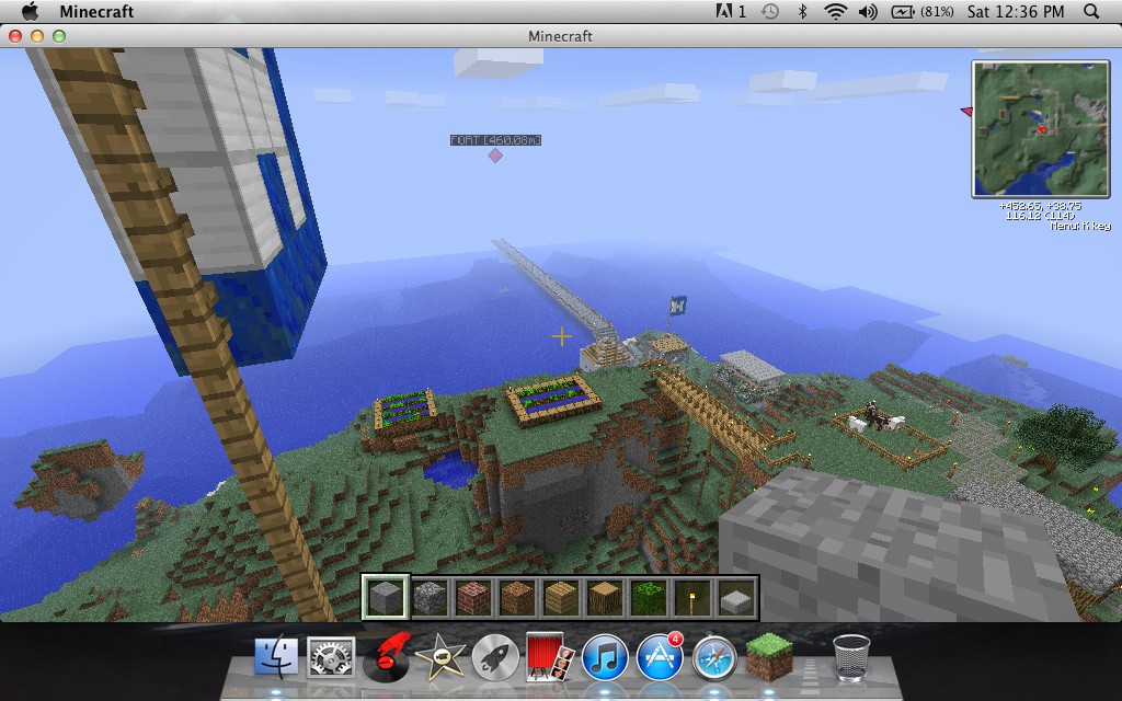 City with cliff side castle Minecraft Map