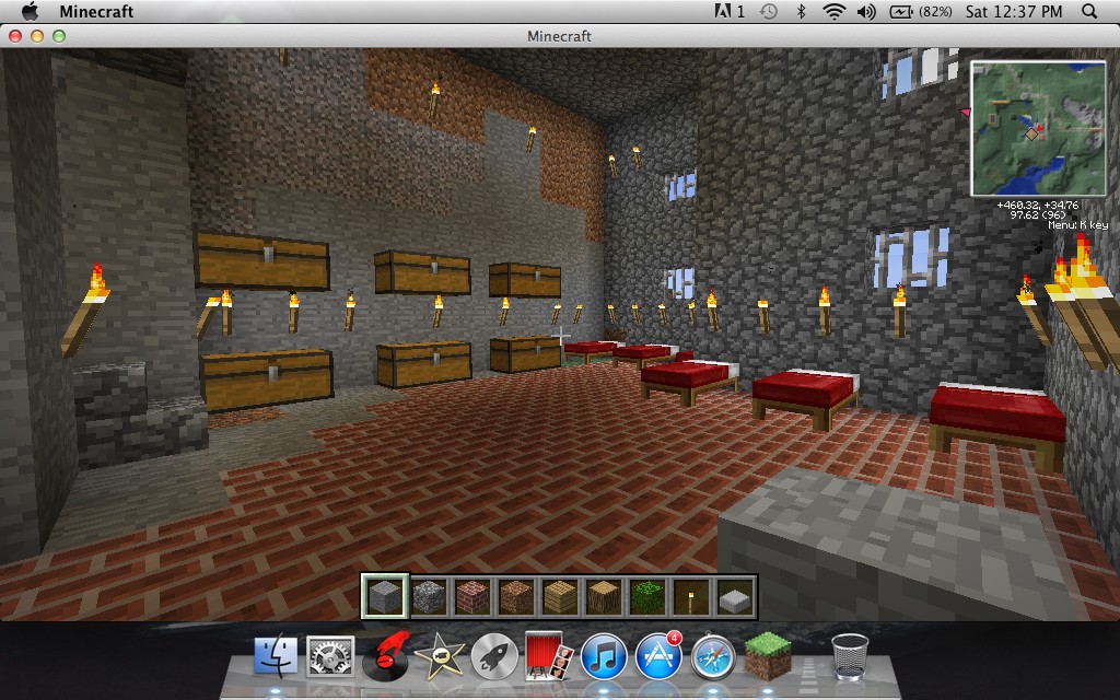 City with cliff side castle Minecraft Map