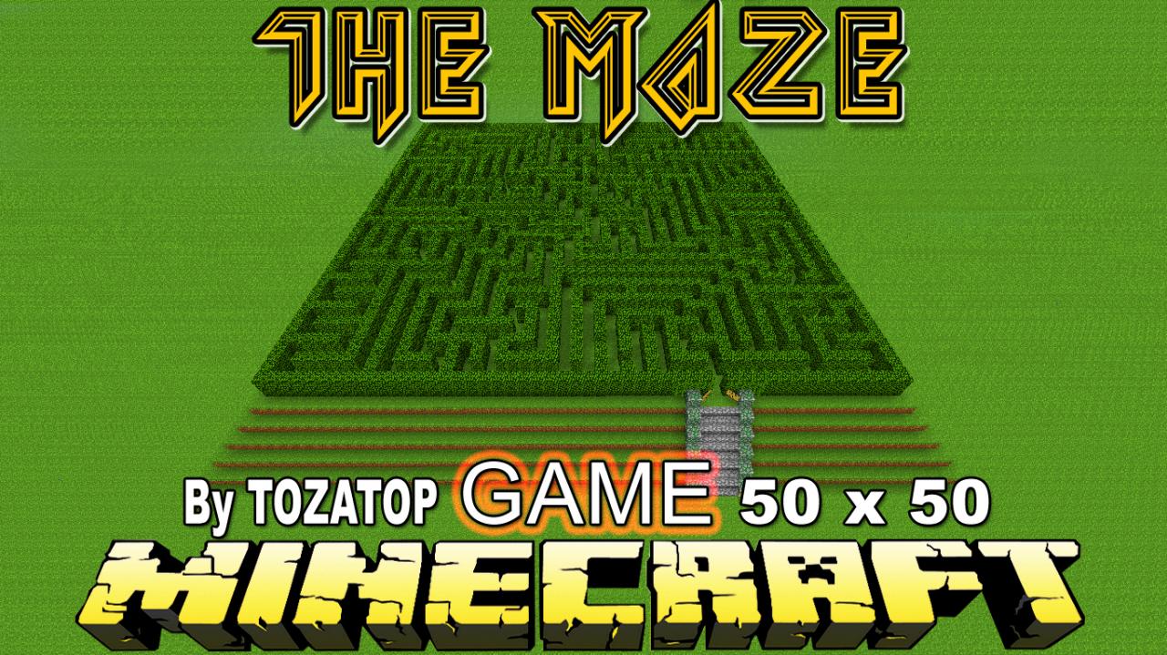THE MAZE 50 x 50 ( GAME ) Minecraft Map