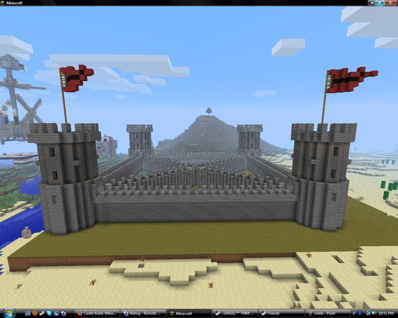 Castle Build. Minecraft Map