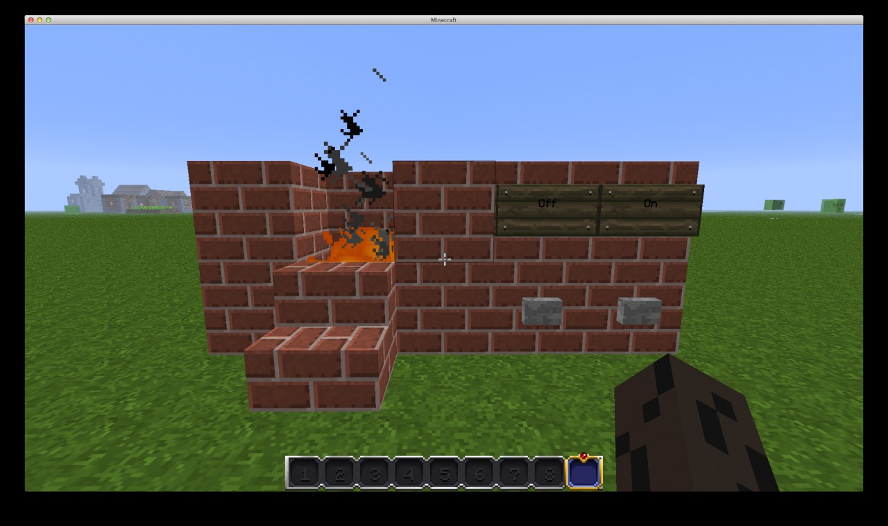 On/Off Fireplace v2 Minecraft Map