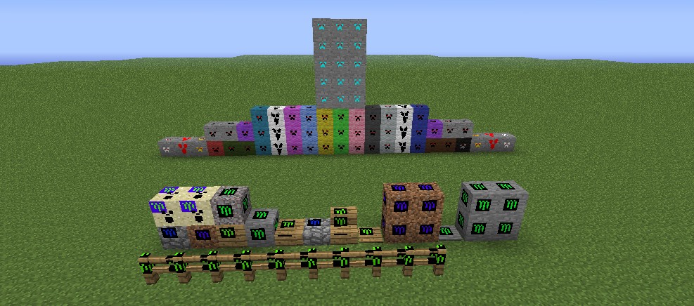 creeper and monster/energy Minecraft Texture Pack