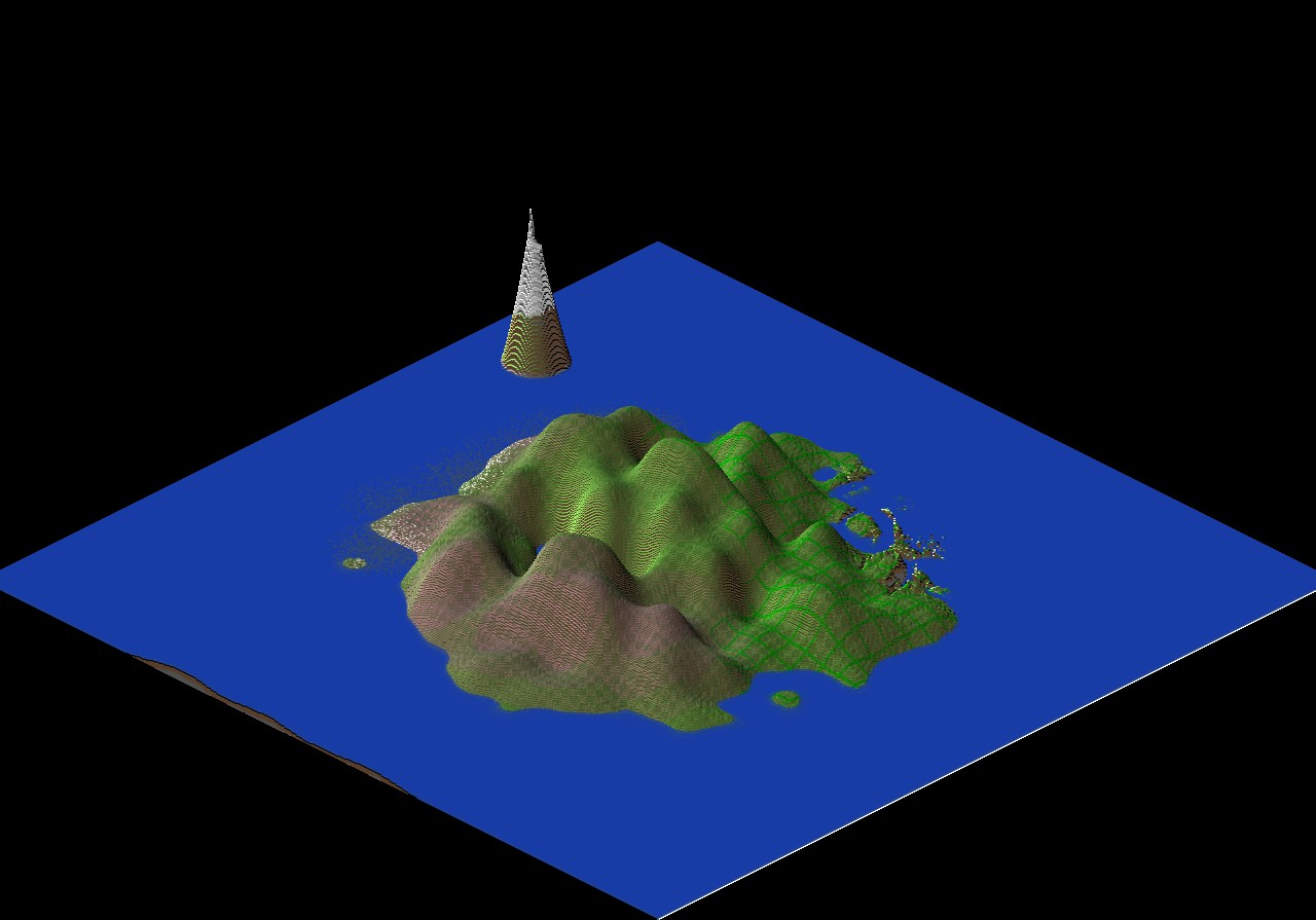 My first Custom Terrain Minecraft Map