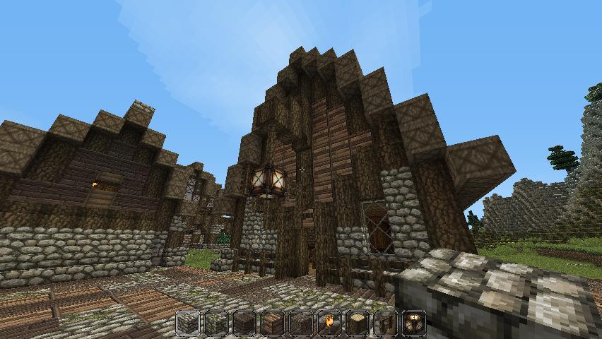 A medieval larger Barn Minecraft Map