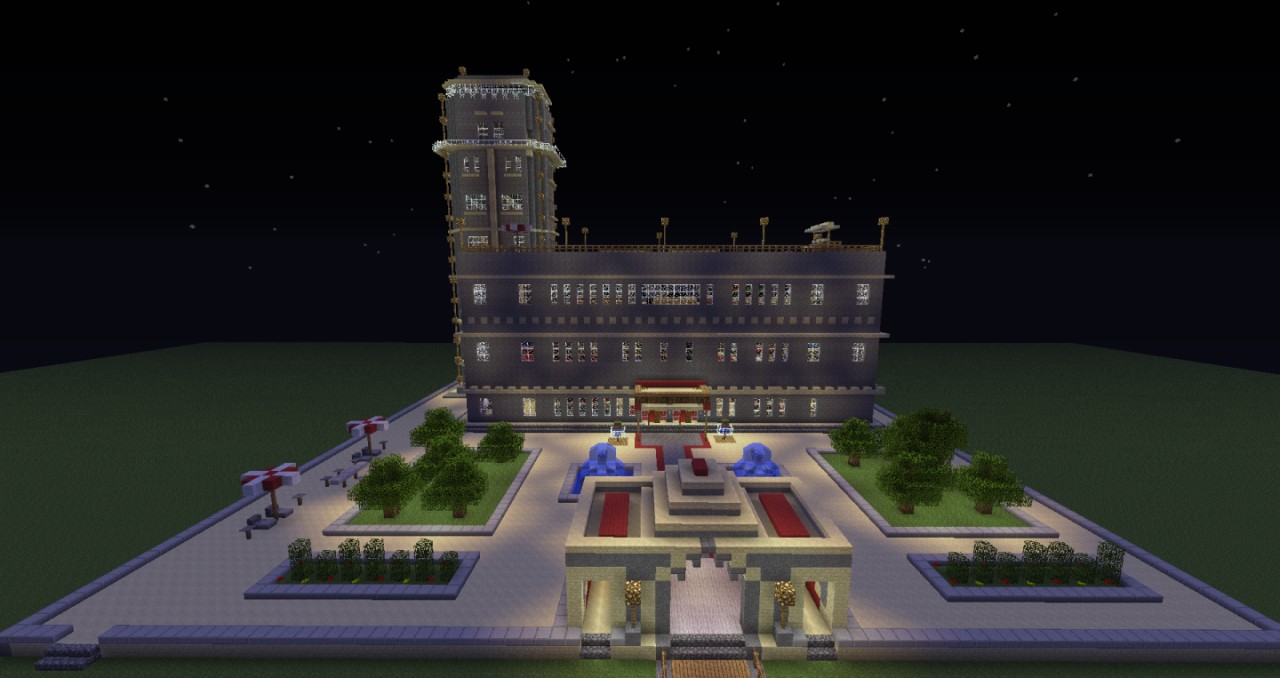 Hotel/resort - my first big building back in 'the day'. Minecraft Map